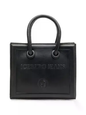 Iceberg Logo-embossed Bucket Bag - Black