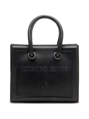 Iceberg Logo-embossed Bucket Bag - Black