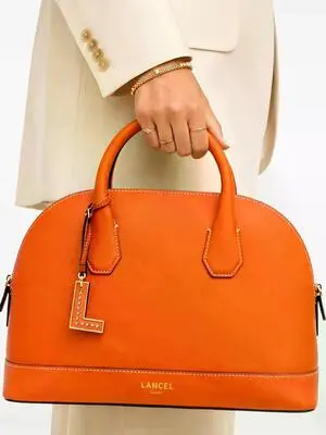 LANCEL Grained Leather Shoulder Bag