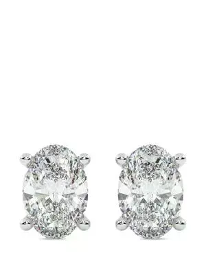 DIAMOND ESSENTIALS Diamond Essentials Lab-Grown Oval Diamond Solitaire Earrings