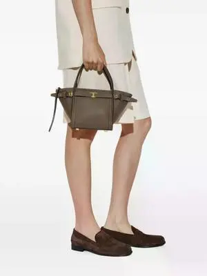 TOD'S Mini T Signature Shopping Tote Bag - Grey