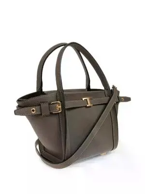 TOD'S Mini T Signature Shopping Tote Bag - Grey