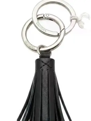 LANCEL Leather Tassel Keyring