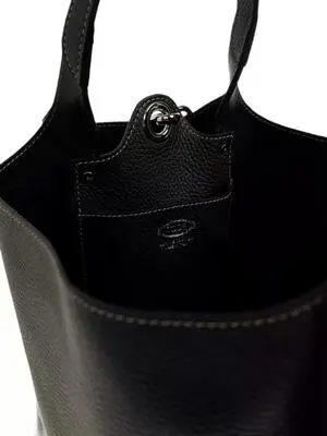 TOD'S Small Logo-plaque Grained-leather Bucket Bag