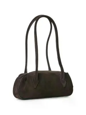 Yuzefi Mini Oyster Suede Shoulder Bag