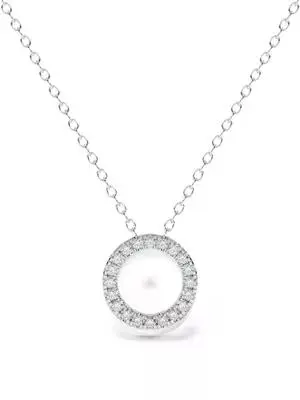 DIAMOND ESSENTIALS Diamond Pendant Necklace - Silver