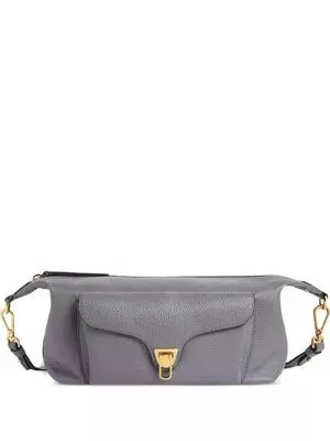 COCCINELLE Medium Beat Generation Leather Crossbody Bag - Grey