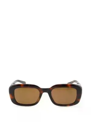 Saint Laurent Rectangle-frame Sunglasses - Brown