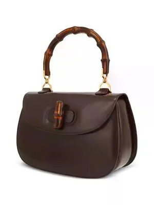 Gucci 1990s Bamboo Top-handle Shoulder Bag - Brown