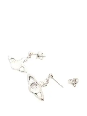 VIVIENNE WESTWOOD Mini Bas Relief Drop Earrings - Silver