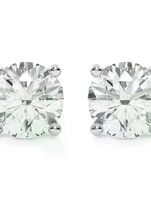 DIAMOND ESSENTIALS 3.0 Carat Solitaire Diamond Earrings - Silver