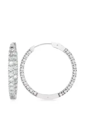 DIAMOND ESSENTIALS Diamond Hoop Earrings