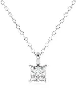 DIAMOND ESSENTIALS Diamond Pendant Necklace - Silver
