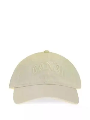 GANNI GANNI Logo Baseball Cap Yellow