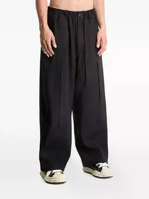 Y3 Sport Uniform Box-pleated Trousers - Black