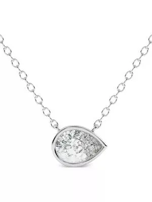 DIAMOND ESSENTIALS Diamond Pendant Necklace - Silver