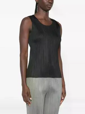 Issey Miyake Sleeveless Plissé Top