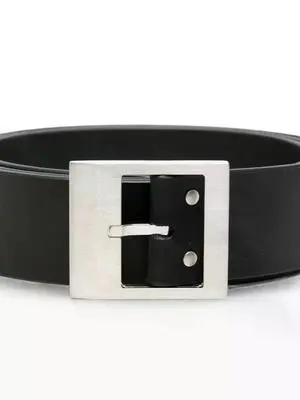 Rick Owens Square-buckle Leather Belt
