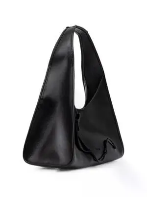 POLLINI Amonet Flower-appliqué Tote Bag - Black