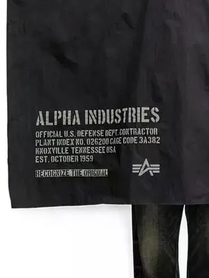 Alpha Industries Logo-print Rain Hooded Jacket