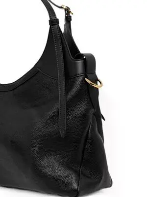 POLLINI Grained-leather Buckle-detail Tote Bag