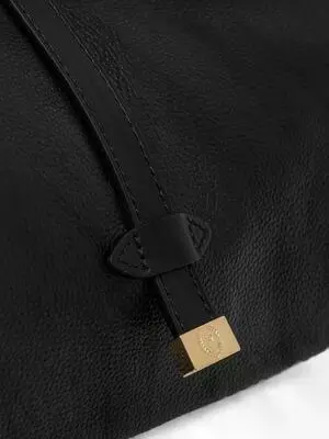 POLLINI Grained-leather Buckle-detail Tote Bag