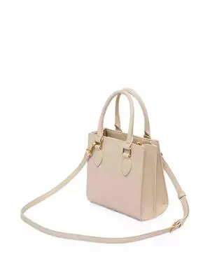 Moschino Logo Lettering Heart Charm Tote Bag
