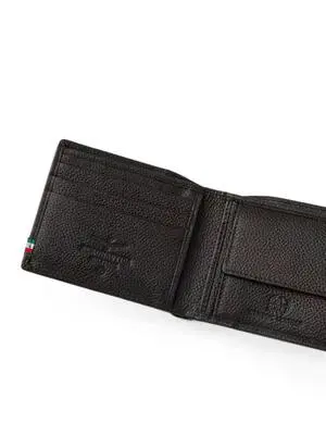 AERONAUTICA MILITARE Logo-plaque Grained Leather Wallet