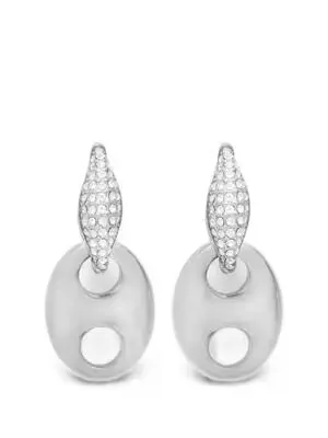 Guess Marina Crystal-embellished Drop Earrings - Silver