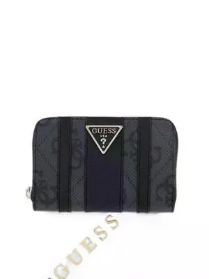 Guess Laurel Logo-print Panelled Wallet - Grey