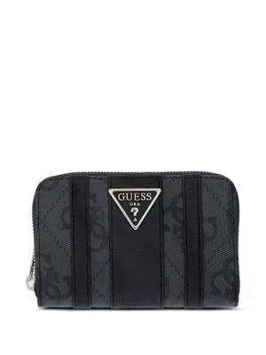 Guess Laurel Logo-print Panelled Wallet - Grey