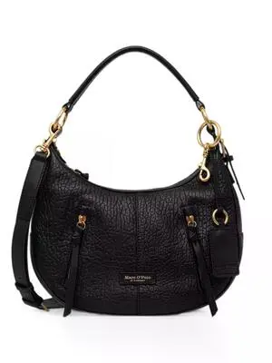 Marc O'polo Logo-appliqué Leather Tote Bag - Black