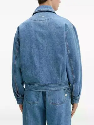 Filling Pieces Logo-plaque Flap-pocket Denim Jacket