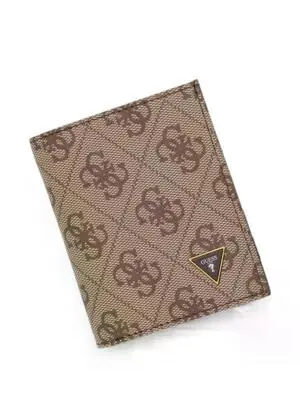 Guess Milano Monogram-print Logo-plaque Wallet
