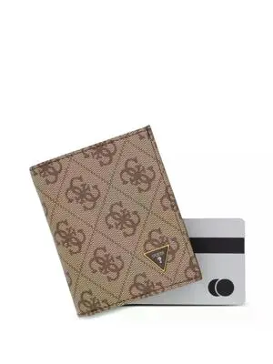 Guess Milano Monogram-print Logo-plaque Wallet