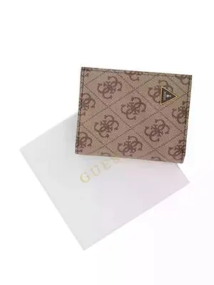 Guess Milano Monogram-print Logo-plaque Wallet