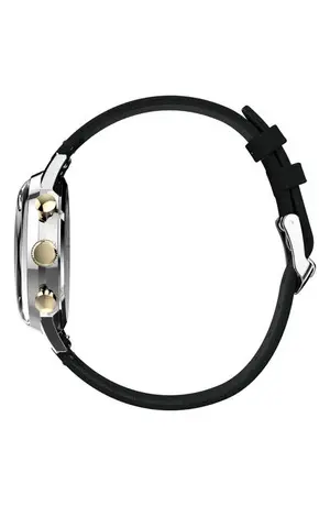 Timex® Marlin Chronograph Leather Strap Watch