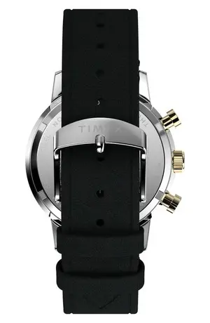 Timex® Marlin Chronograph Leather Strap Watch
