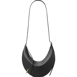 Tory Burch Pierced Leather Crossbody Bag - Black