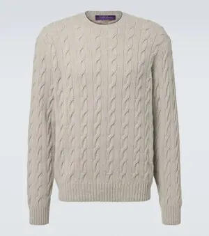 Ralph Lauren Purple Label Cable-knit Cashmere Sweater