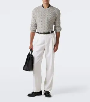 Ralph Lauren Purple Label Cable-knit Cashmere Sweater