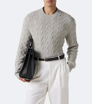 Ralph Lauren Purple Label Cable-knit Cashmere Sweater