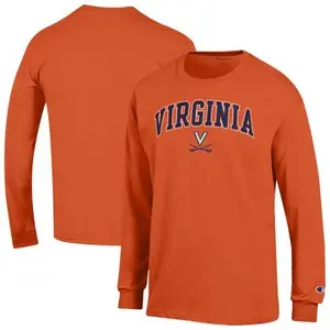 Champion Virginia Cavaliers Arch Over Logo Long Sleeve T-shirt - Orange
