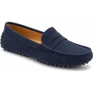 MENINA STEP Oporto Suede Moccasin Loafers - Navy