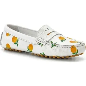 MENINA STEP Oporto Suede Moccasin Loafers - Orange