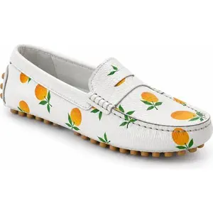 MENINA STEP Oporto Suede Moccasin Loafers - Orange