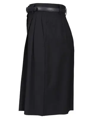 Max Mara Pleated Belted Bermuda Shorts