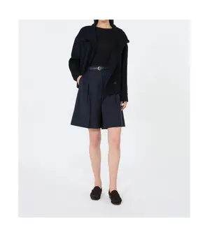 Max Mara Pleated Belted Bermuda Shorts