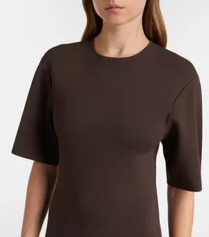TOTEME Cocoon Jersey Midi Dress - Black