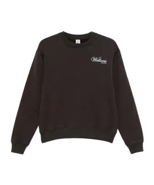 SPORTY  RICH Crew Neck Sweatshirt - Black